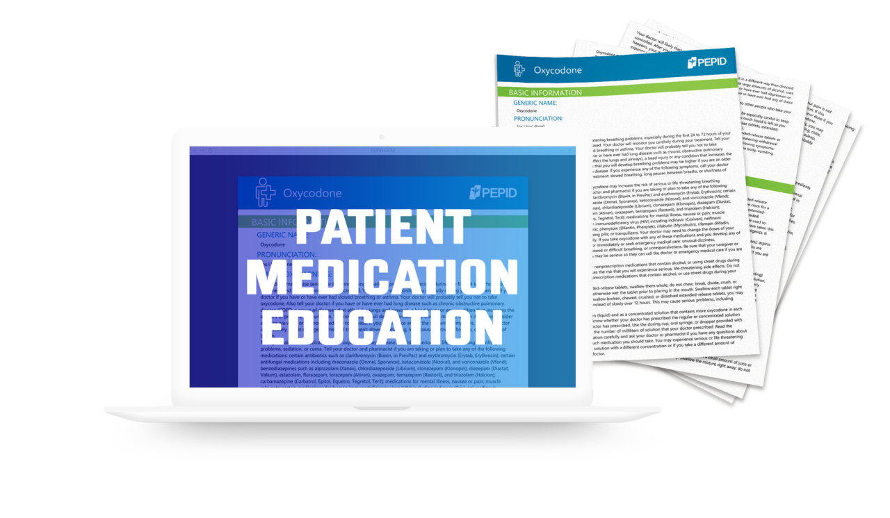 Patient Medication Education - PEPID